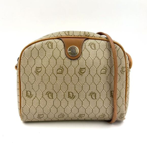 Dior | Bags | Dior Honeycomb Pattern Shoulder Bag Leather Pvc | Poshmark